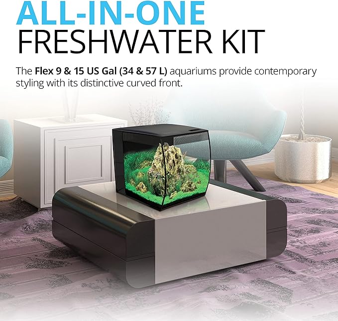 Acuario Fluval Flex 34 litros vidrio de 9 galones – Aquafarma